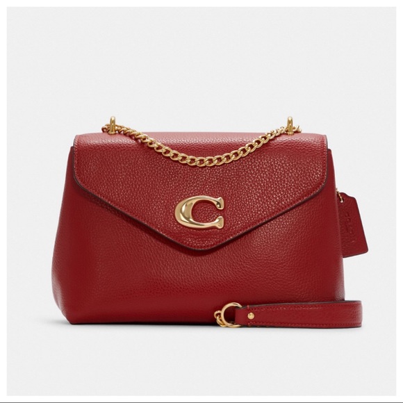 Coach | Bags | Coach Leather Red Crossbody Bag | Poshmark